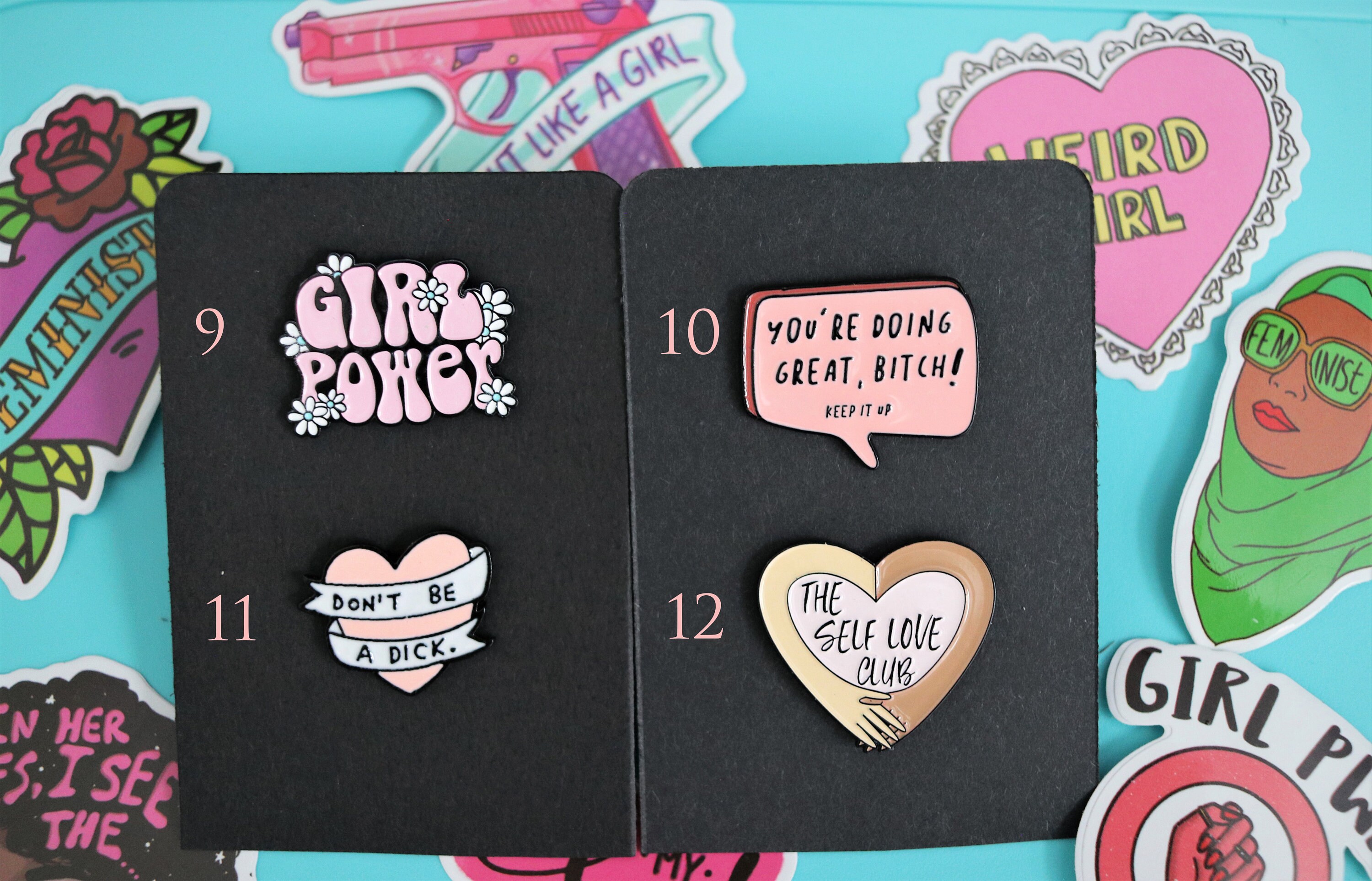 Feminist Enamel Pin, Girl Power Pin, Feminist Brooch, Vagina Pin ...