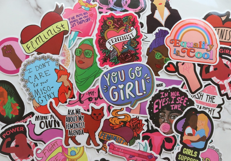 Cool Feminist Sticker Pack Girl Power Stickers Vinyl - Etsy