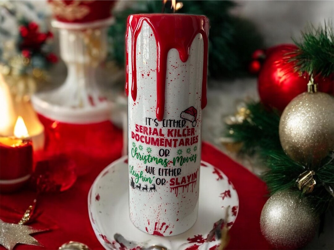 True Crime Christmas Tumbler, 3D Tumbler, Murder Show, Christmas ...