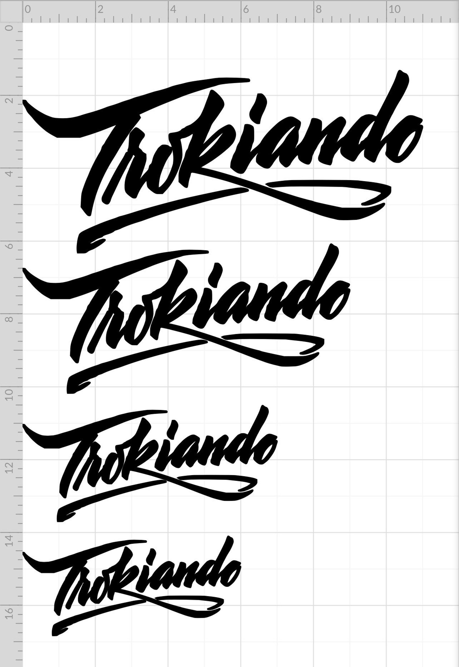 Calcomanía Trokiando - Etsy