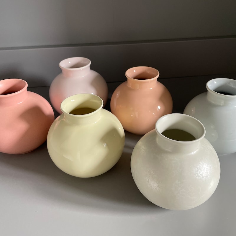 Vintage Pastel Vase - Etsy