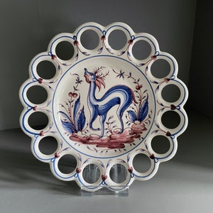 Anfora Agueda Wall Plate, Small Portuguese Pottery Hanging Plate With ...