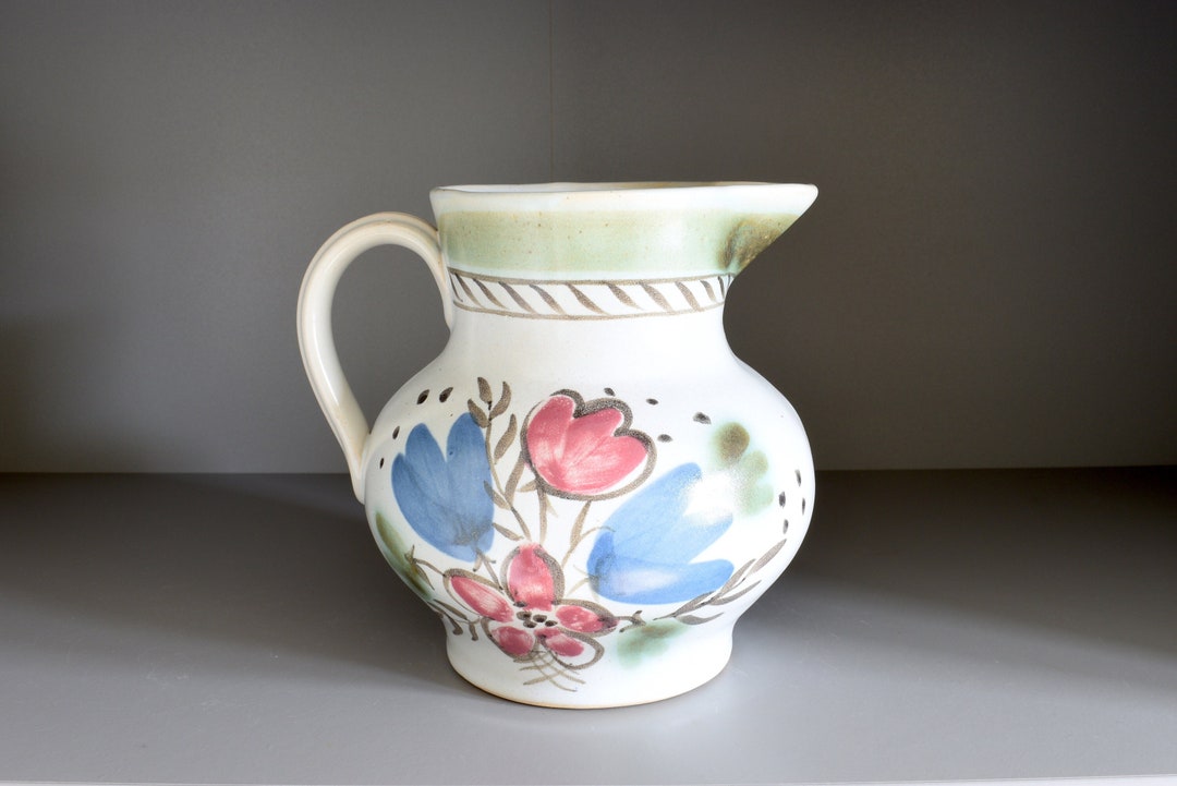 Buchan Pottery Jug, Scottish Pottery Stoneware Jug, 2 Pint Large Jug ...