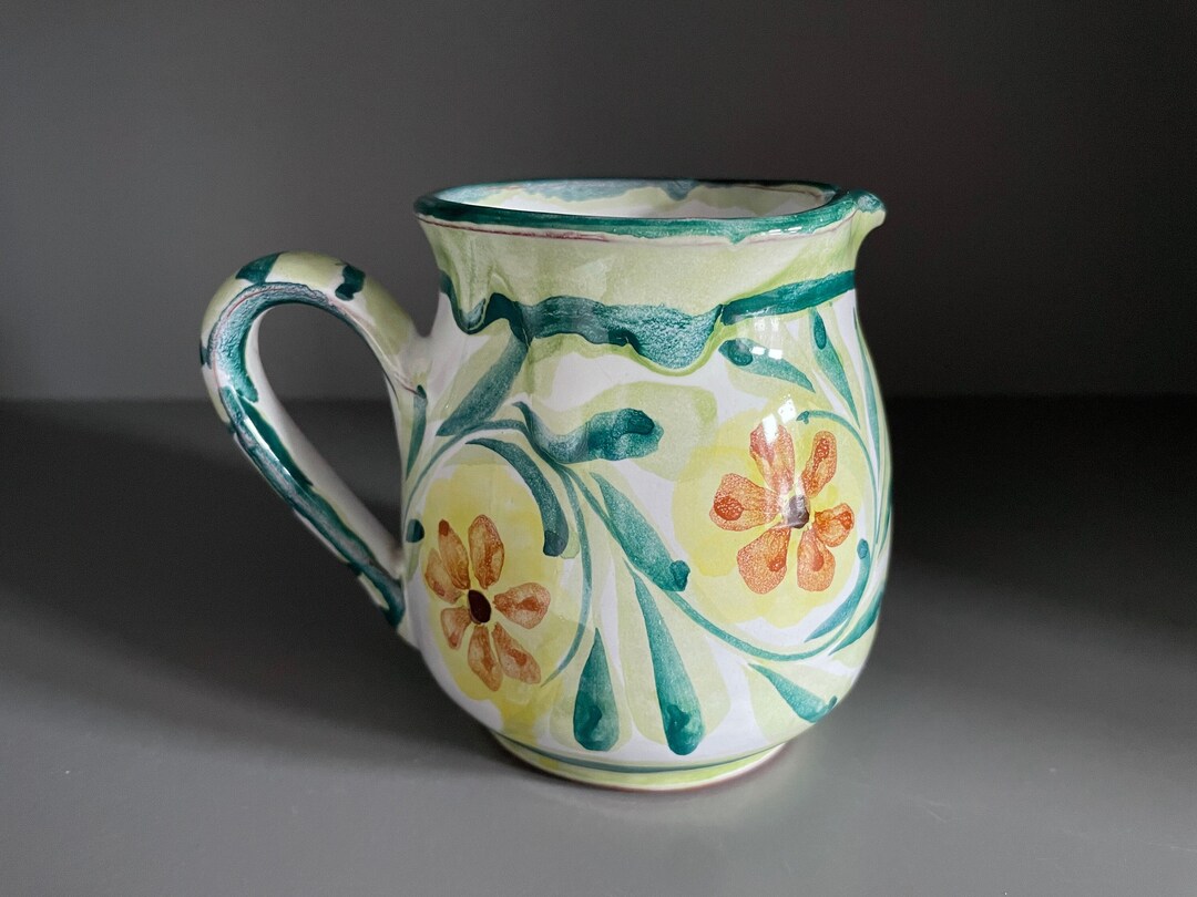 Porches Pottery Portugal, Small Hand Painted Earthenware Milk Jug ...