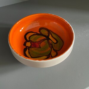 Poole Pottery Bowl, Delphis Range Shape 89. Bright & Colourful Bold ...