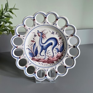 Anfora Agueda Wall Plate, Small Portuguese Pottery Hanging Plate With ...