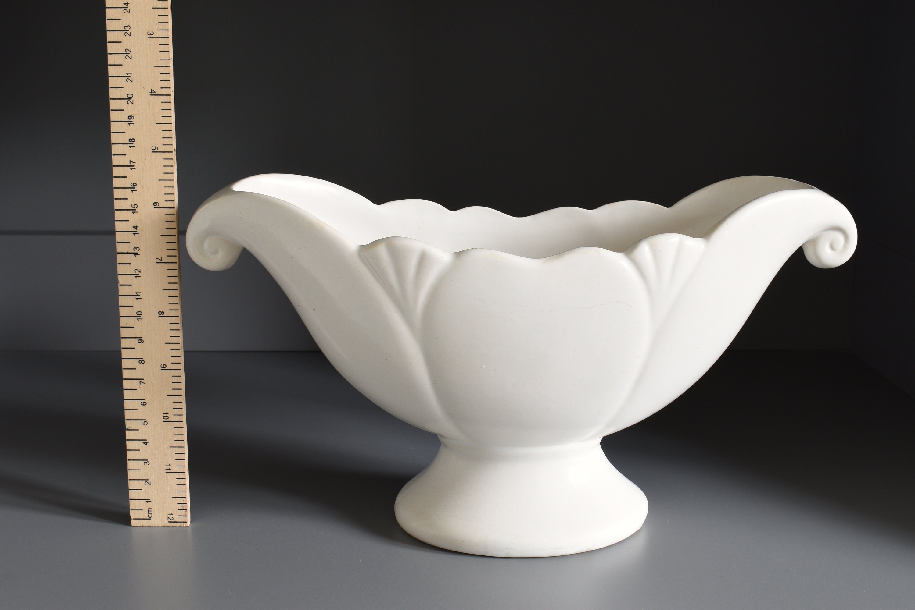 Arthur Wood UPTON White Mantle Vase Creamy White Satin Glaze - Etsy