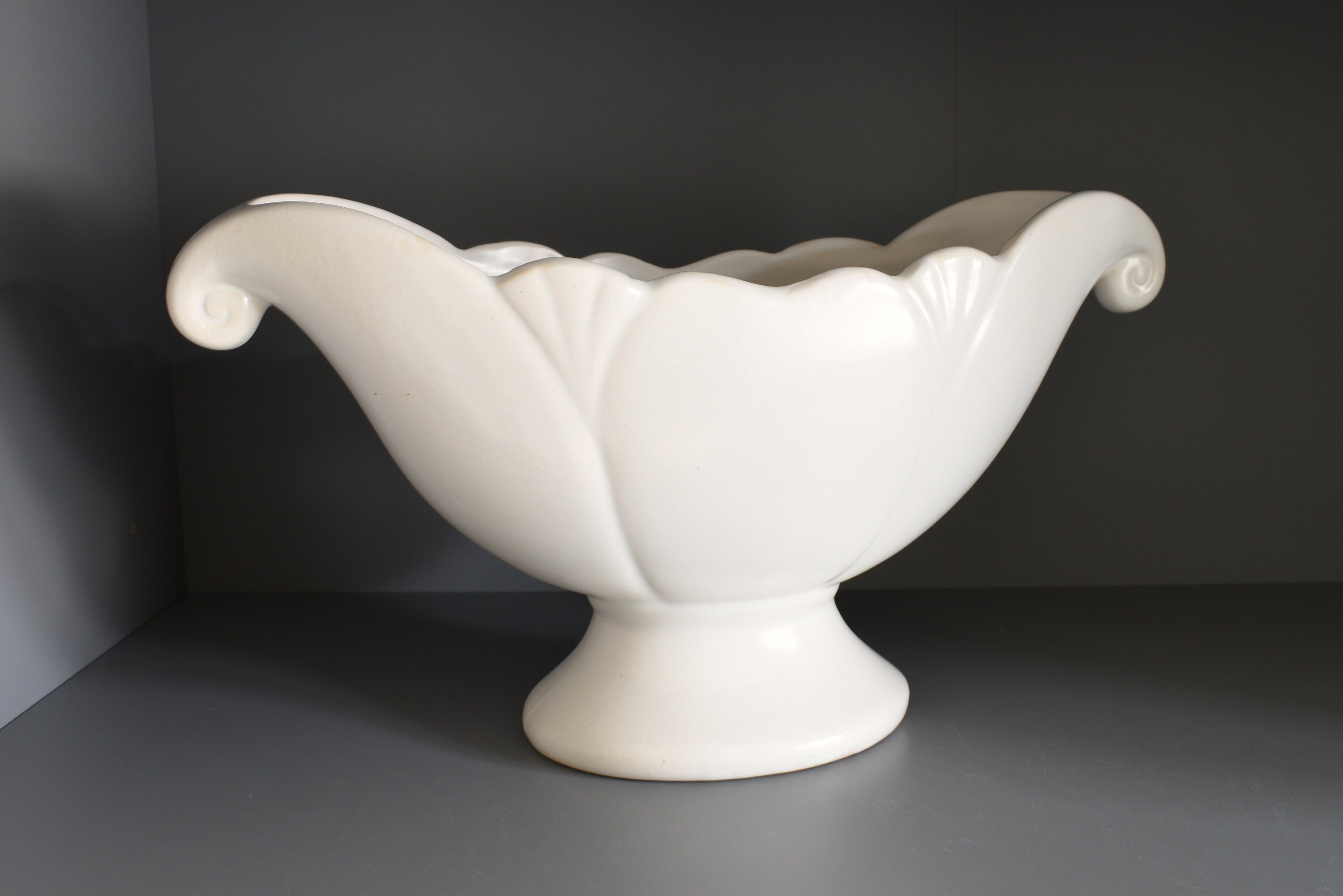 Arthur Wood UPTON White Mantle Vase Creamy White Satin Glaze - Etsy