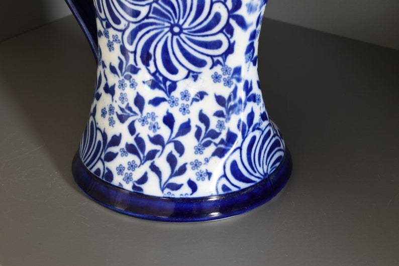Doulton Burslem Flow Blue Tudor Jug Floral Pinwheel Pattern - Etsy
