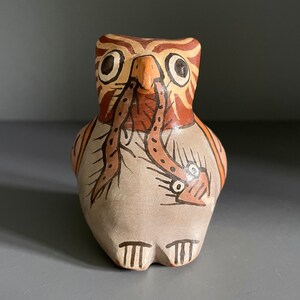 Peruvian Folk Pottery Owl Ornament Marked Copia Nasca Peru. Hand ...
