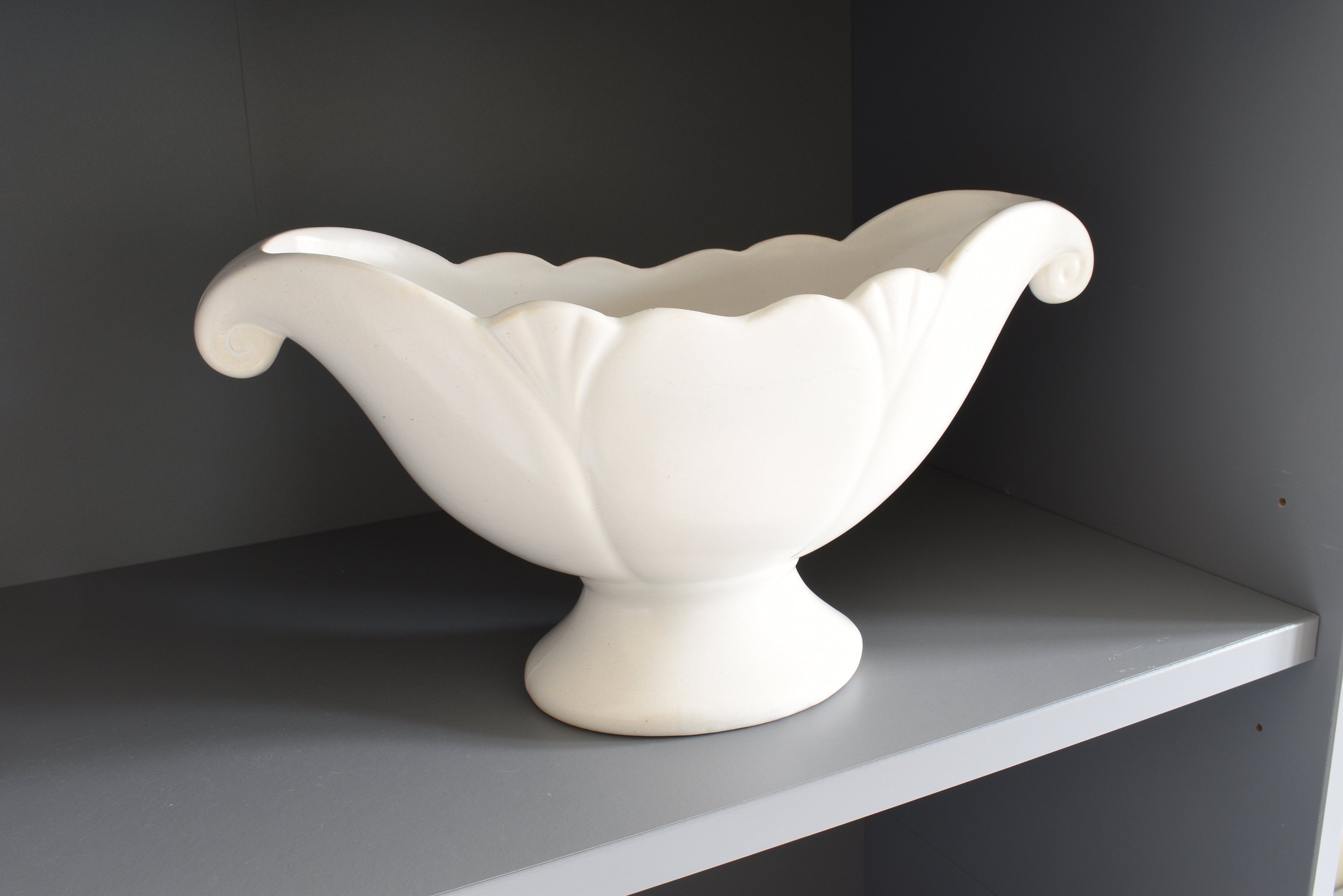 Arthur Wood UPTON White Mantle Vase Creamy White Satin Glaze - Etsy