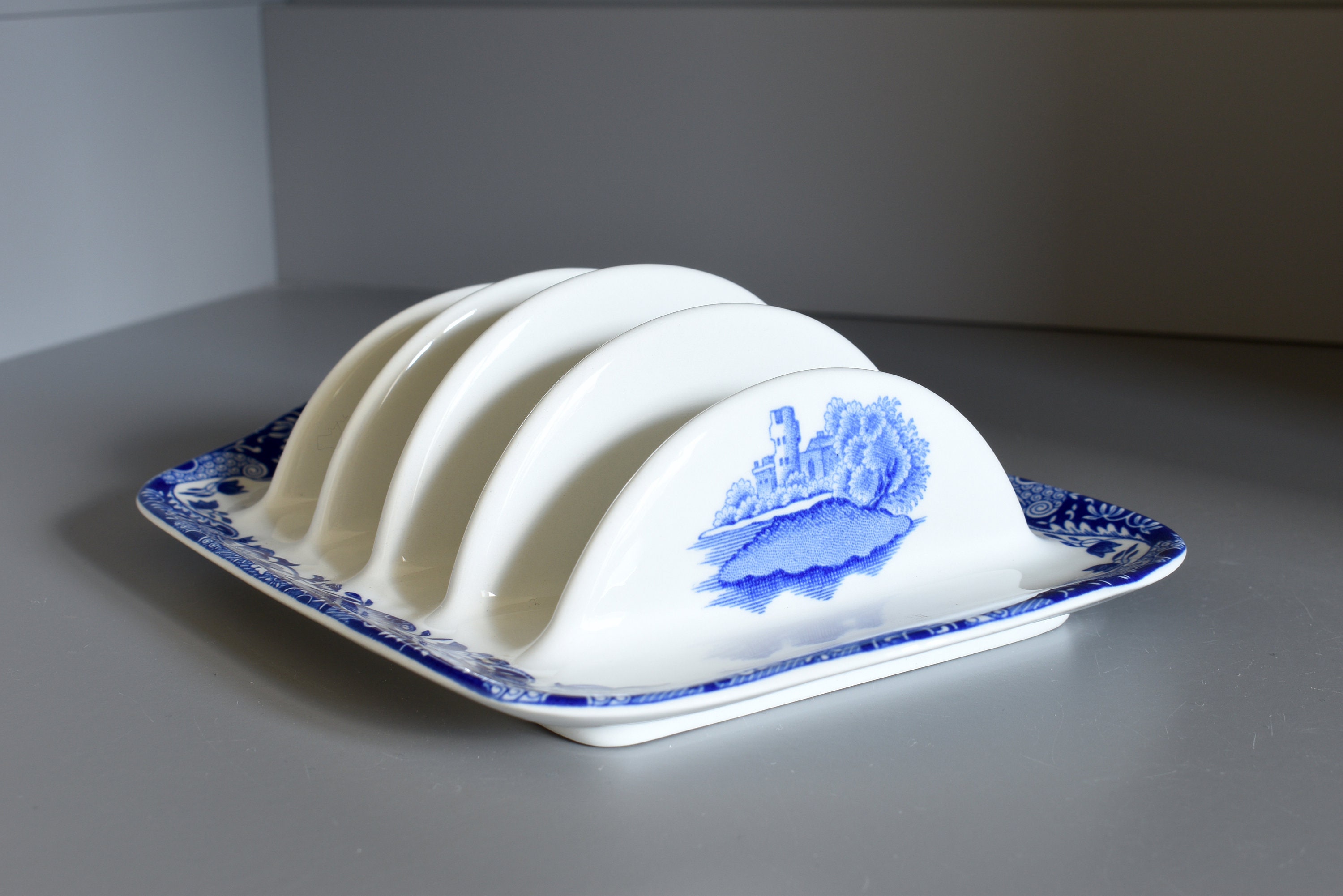 Spode Blue Italian Toast Rack 4 Rounds Vintage 1998 Date - Etsy