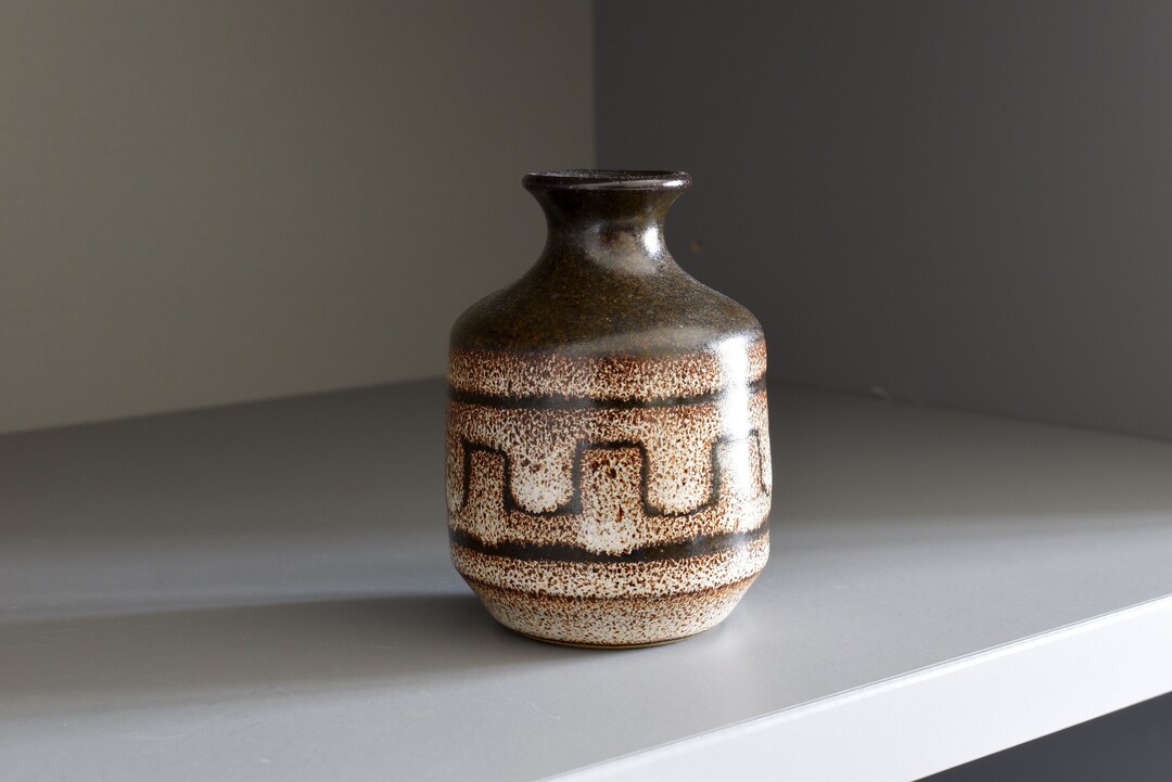Haven Pottery Bud Vase: Vintage Bottle Shape Miniature Vase (8.25cm) - Etsy