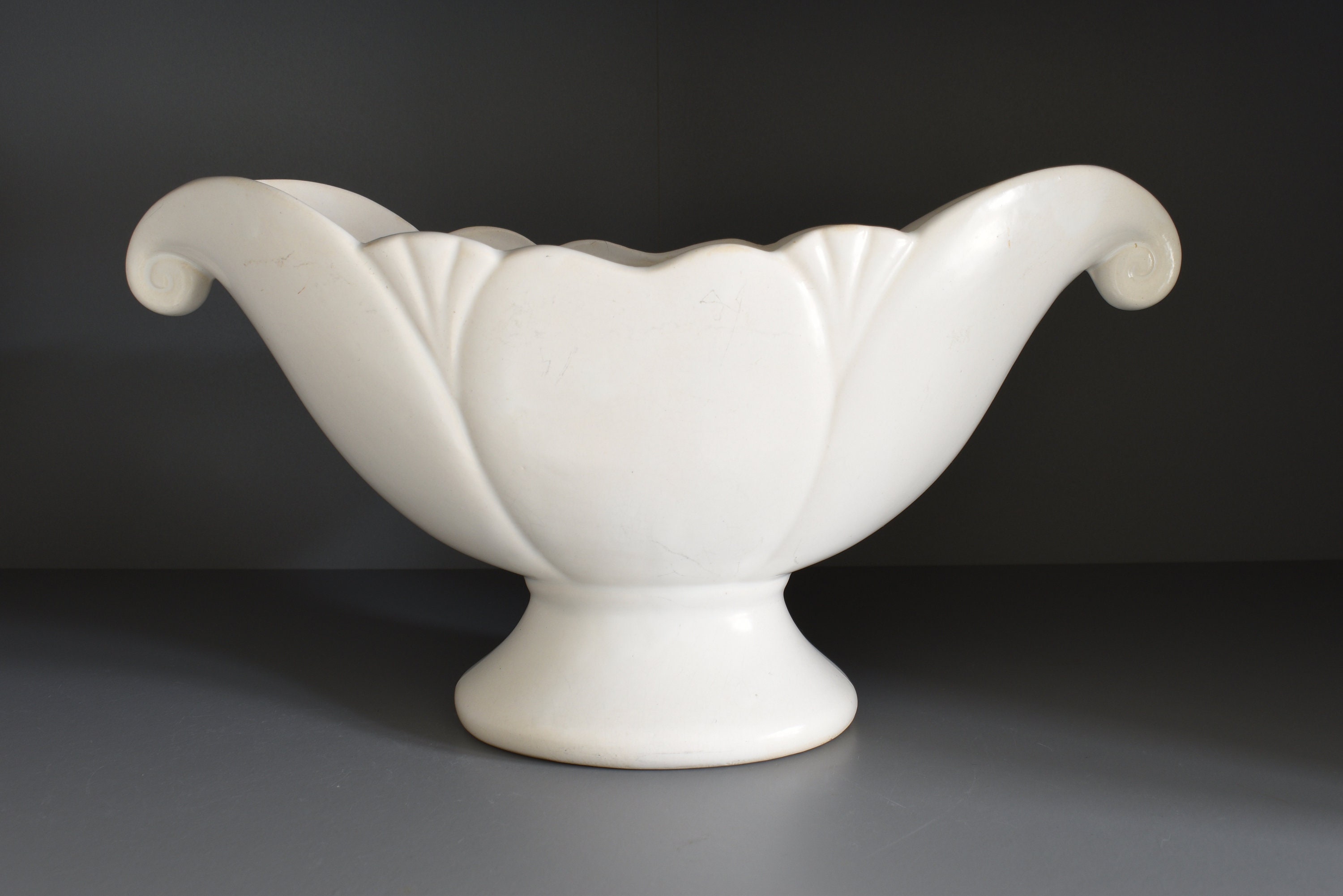Arthur Wood UPTON White Mantle Vase Creamy White Satin Glaze - Etsy