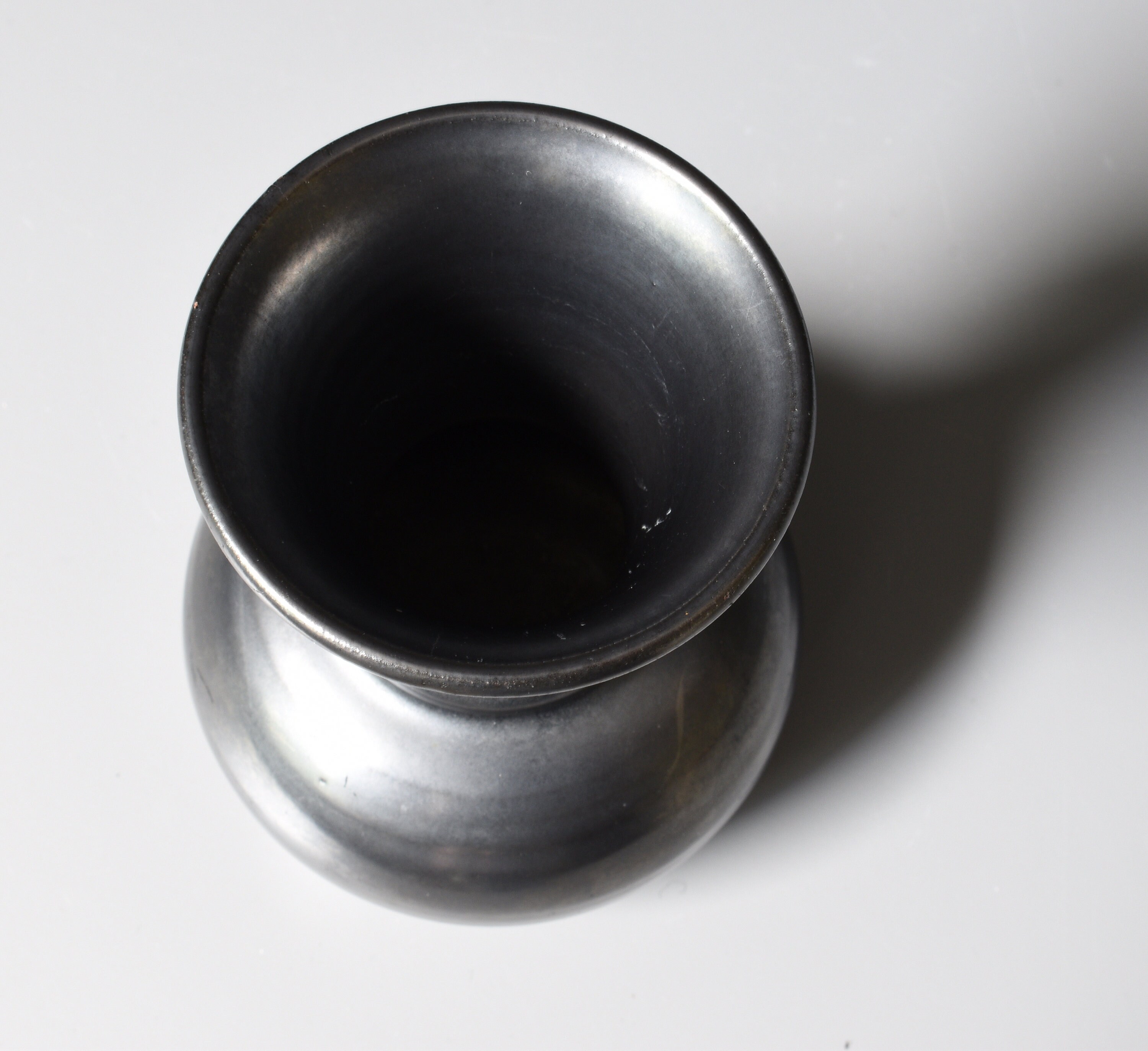 Prinknash Pottery Vase Small Posy Vase Metallic Gunmetal - Etsy