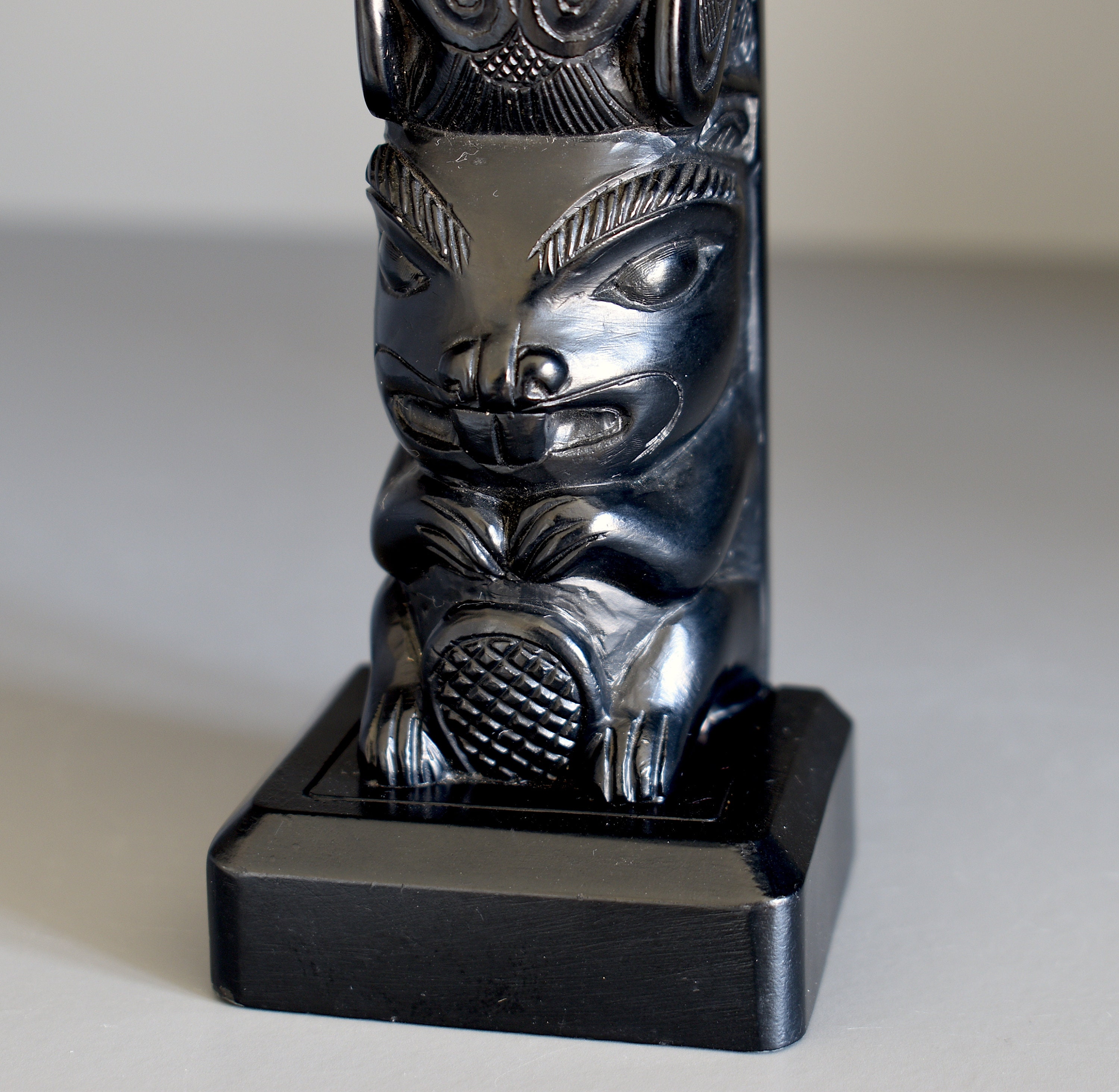 Boma Totem Raven Frog Beaver Cast Resin Reproduction Made - Etsy