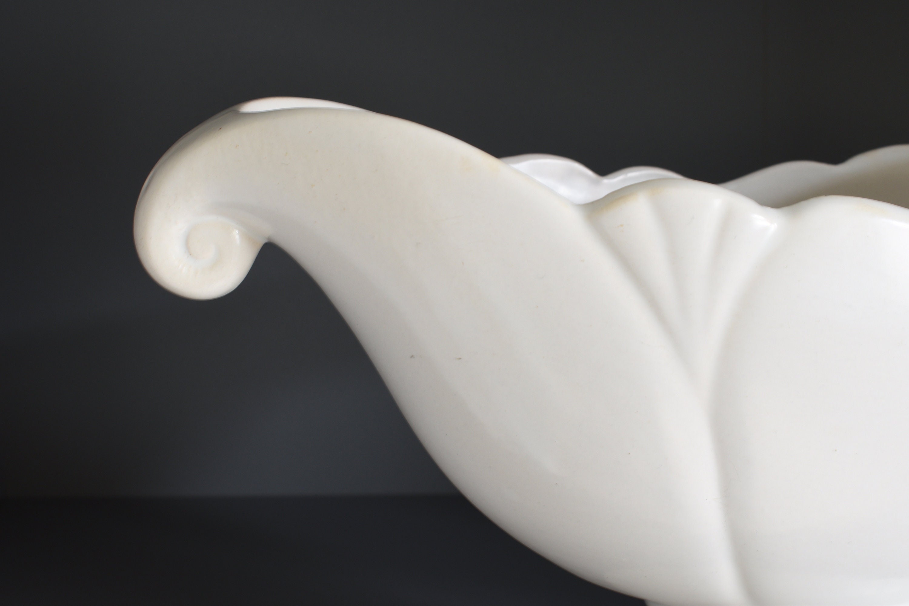Arthur Wood UPTON White Mantle Vase Creamy White Satin Glaze - Etsy