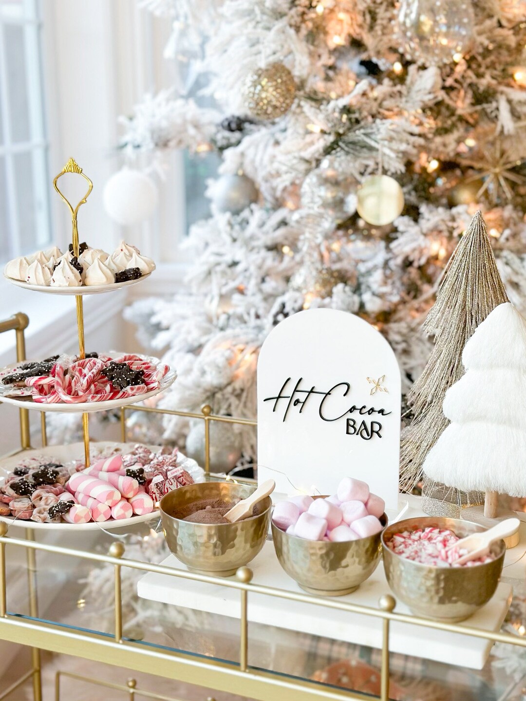 Original Hot Cocoa Bar Cart Sign Cart Sign Bar Cart Sign - Etsy