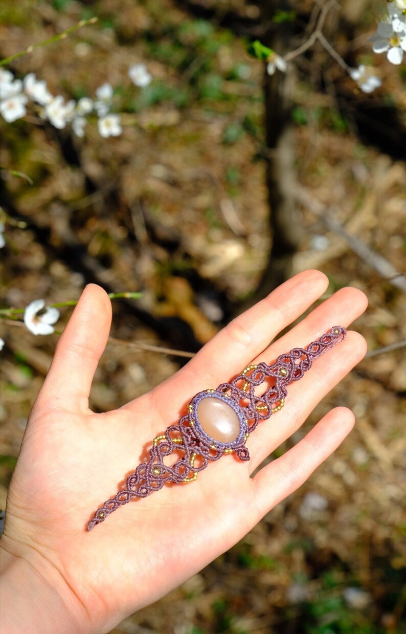 Boho Fairy Macrame Bracelet Micromacrame Bohemian Bracelet - Etsy