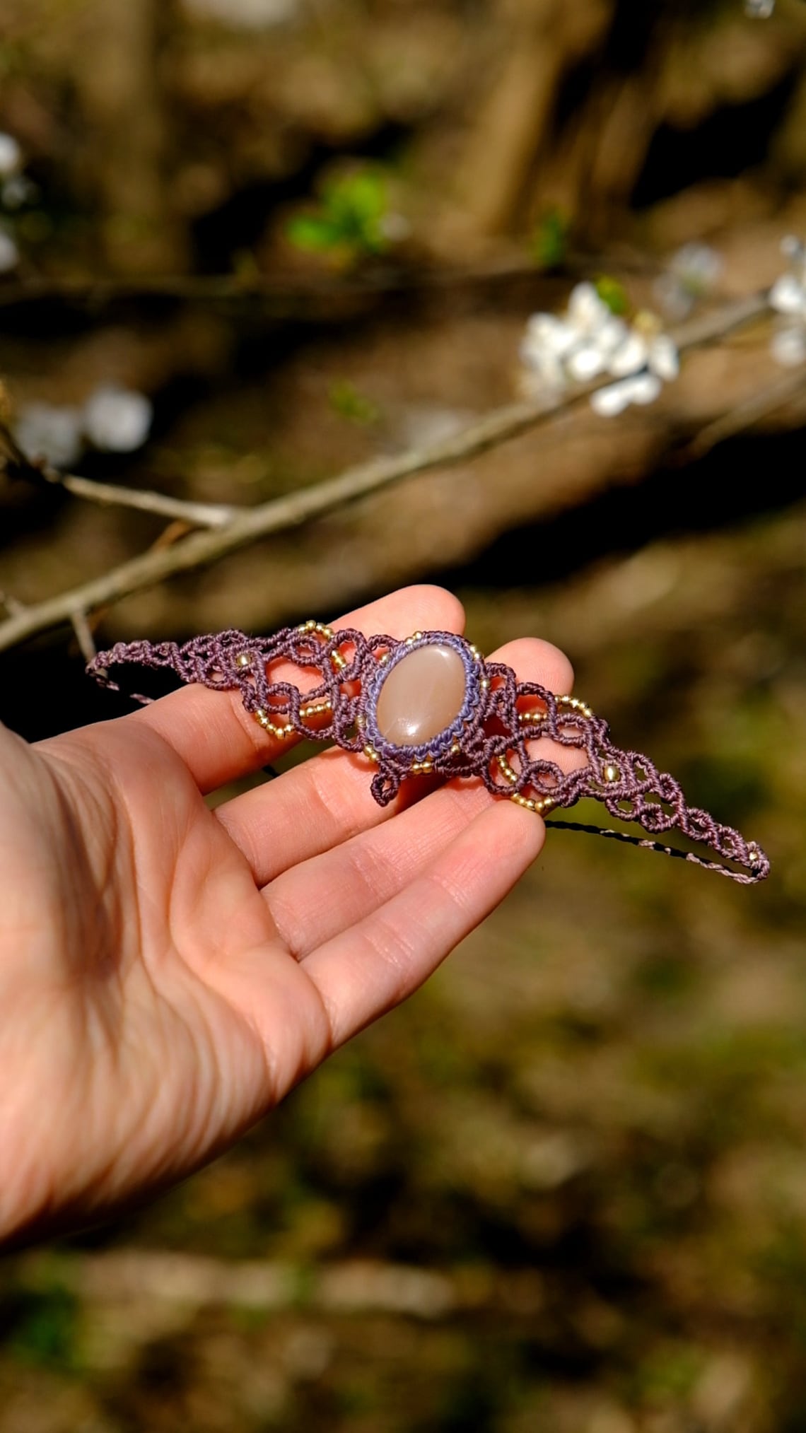 Boho Fairy Macrame Bracelet Micromacrame Bohemian Bracelet - Etsy