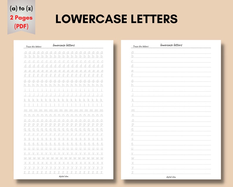 Handwriting Practice | Printable Handwriting Worksheets–58 Pages ...