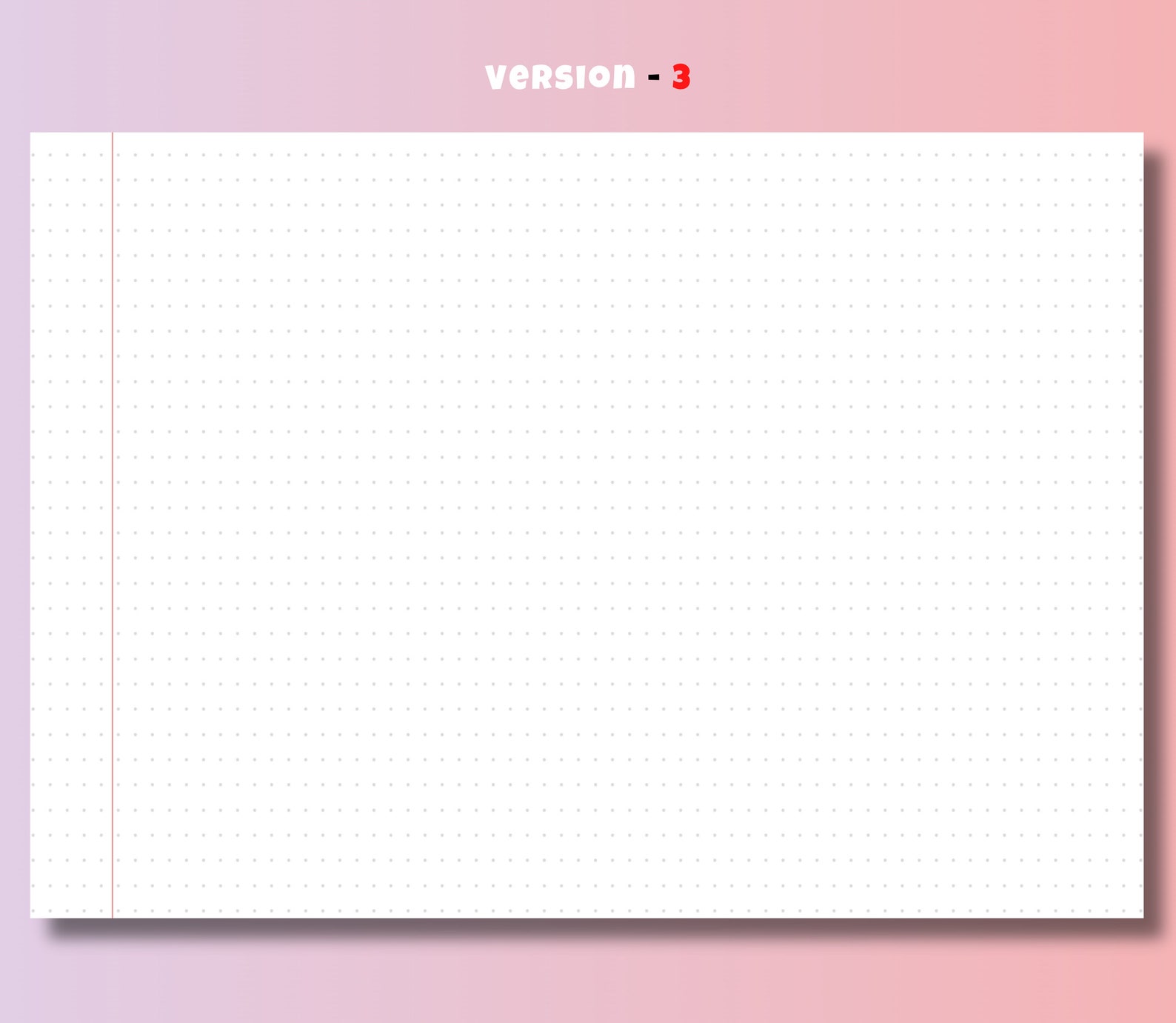 Horizontal Notebook Paper Digital Download, School Paper, Horizontal ...