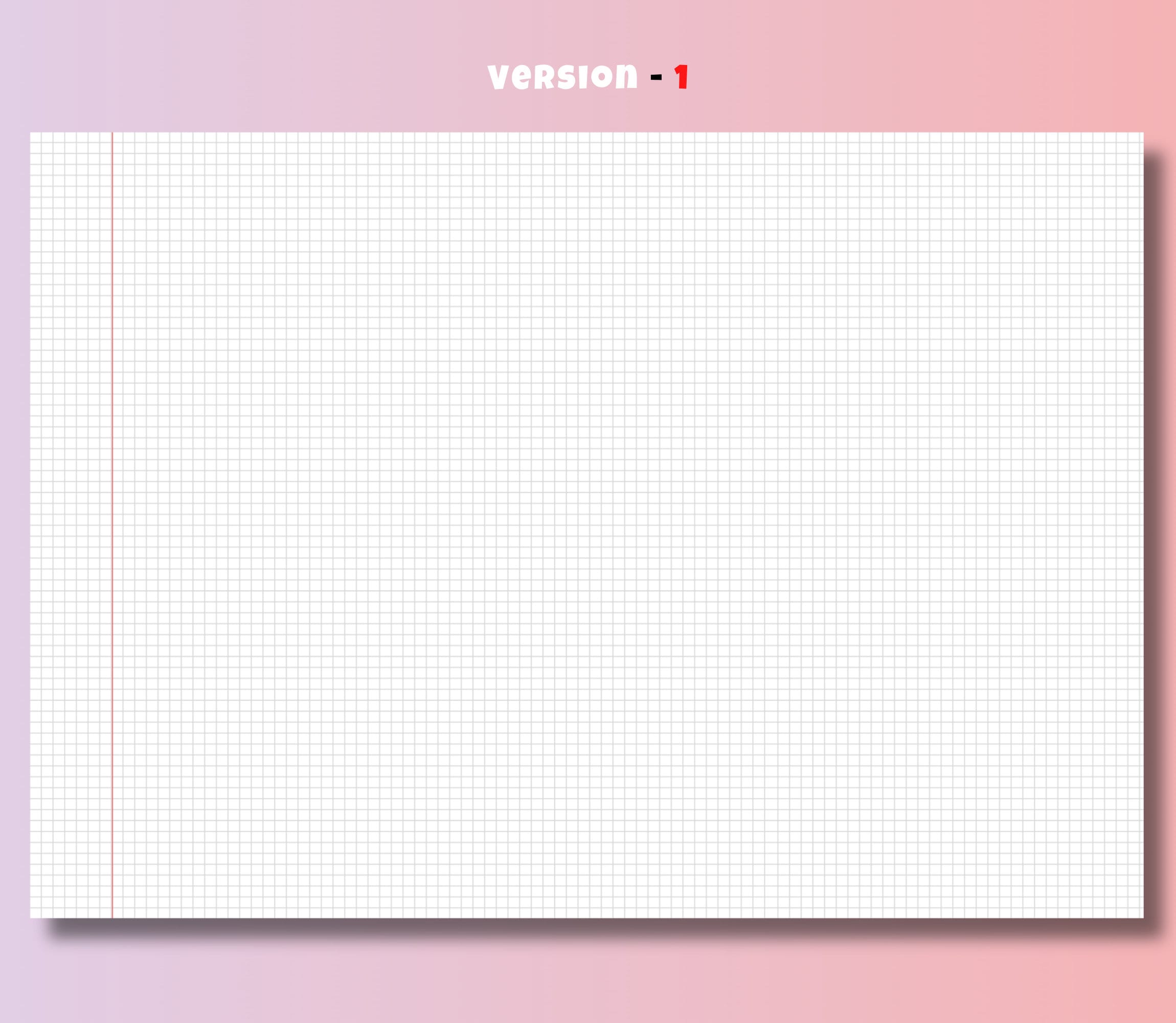 Horizontal Notebook Paper Digital Download, School Paper, Horizontal ...