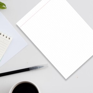 Horizontal Notebook Paper Digital Download, School Paper, Horizontal ...