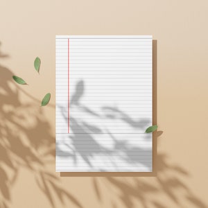 Notebook Paper Digital Download, School Paper, Lined Paper PDF ...