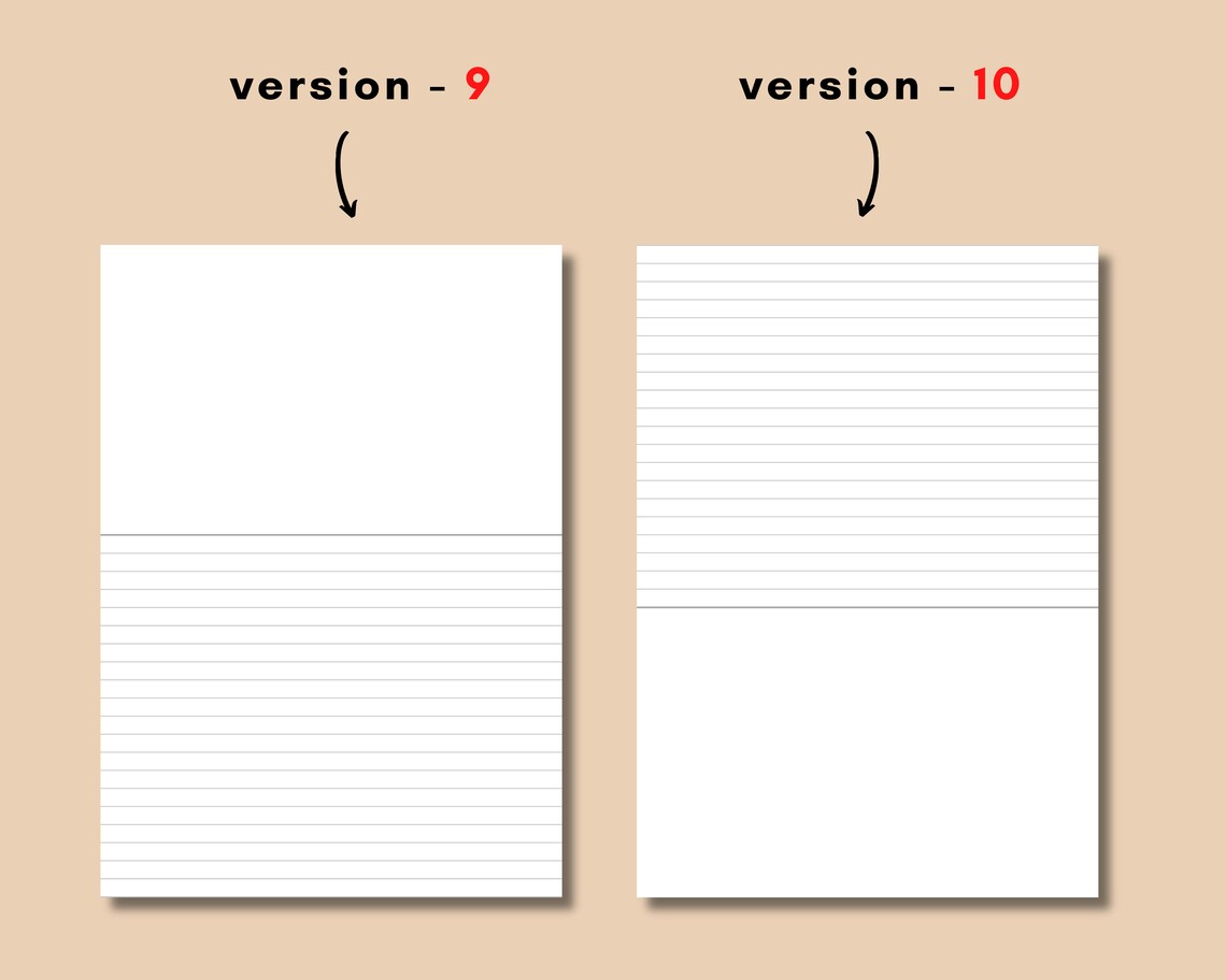 Notebook Paper Digital Download, School Paper, Lined Paper PDF ...