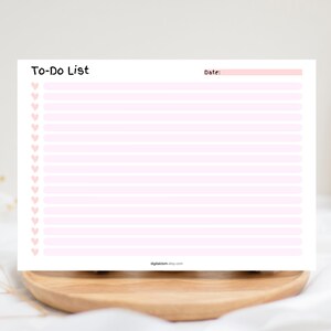 Horizontal Printable to Do List, to Do List Notepad, Printable Todo ...