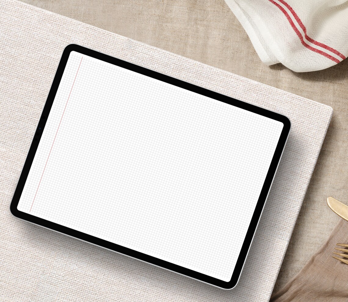 Horizontal Notebook Paper Digital Download, School Paper, Horizontal ...