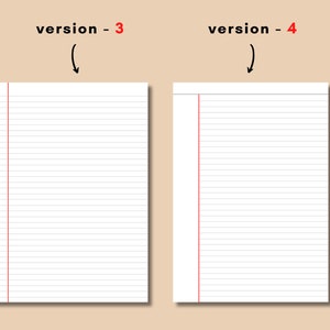 Notebook Paper Digital Download, School Paper, Lined Paper PDF ...