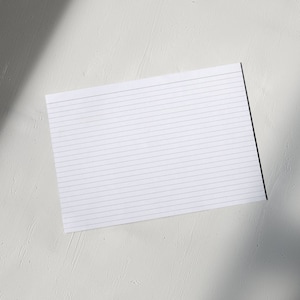Horizontal Notebook Paper Digital Download, School Paper, Lined Paper ...