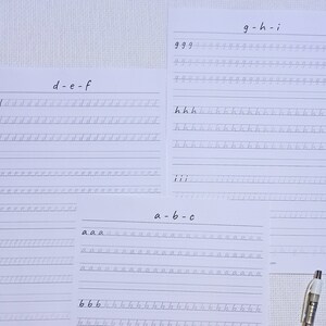 Hand Lettering DIGITAL DOWNLOAD English Handwriting Practice Sheets ...