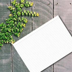 Horizontal Notebook Paper Digital Download, School Paper, Lined Paper ...