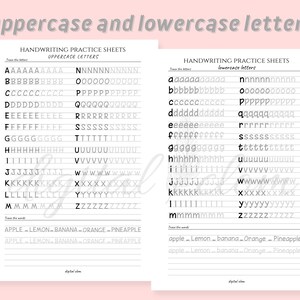 Printable Handwriting Worksheets–6 Pages | Handwriting Practice ...