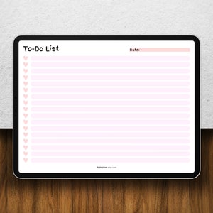 Horizontal Printable to Do List, to Do List Notepad, Printable Todo ...
