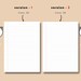 Printable Lined Notebook Paper: A5, A4, Letter Size (PDF Digital ...
