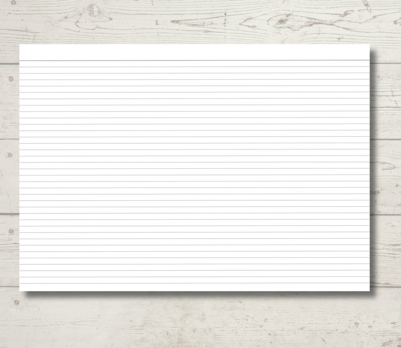 Horizontal Notebook Paper Digital Download, School Paper, Lined Paper ...
