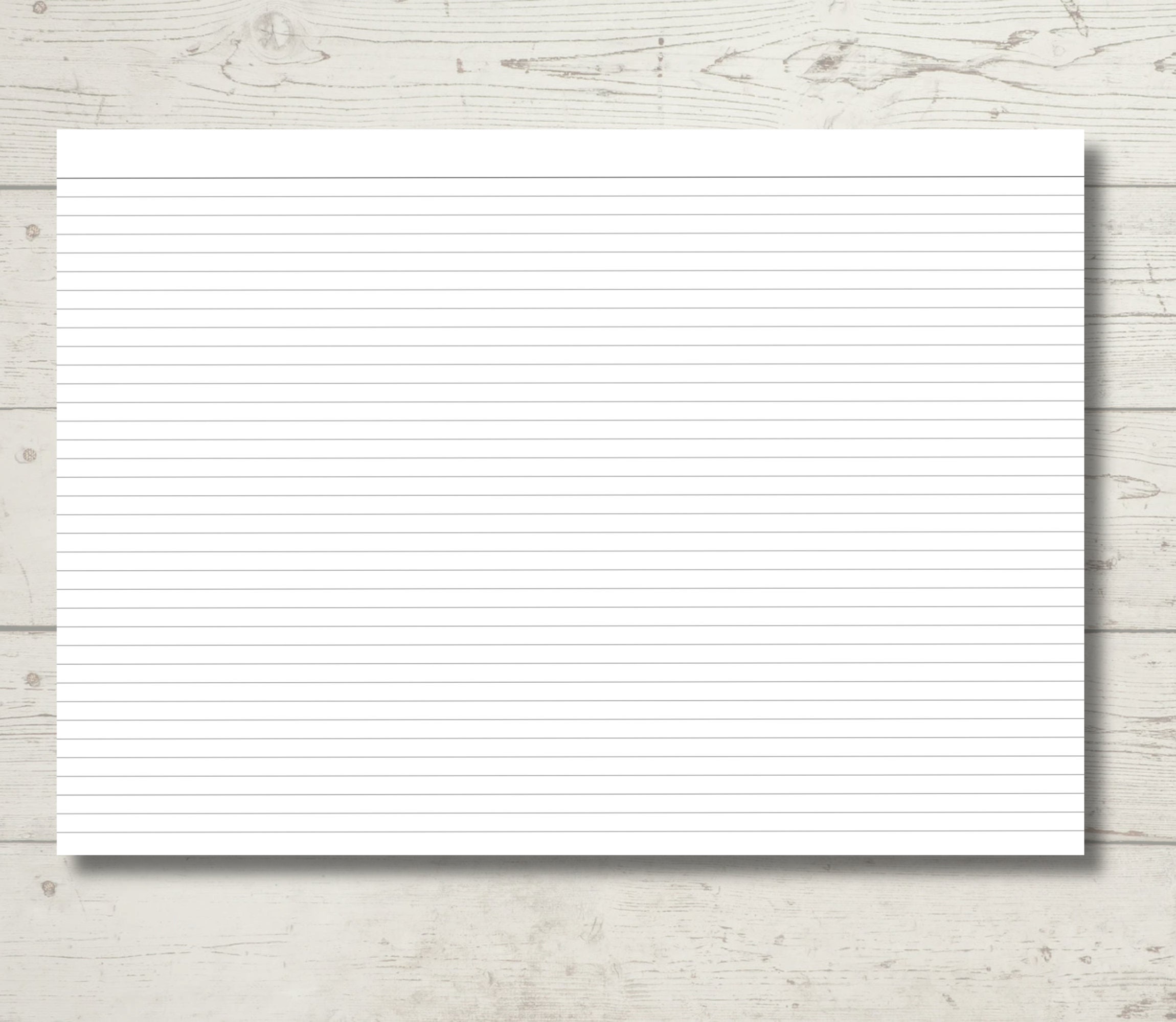 Horizontal Notebook Paper Digital Download, School Paper, Lined Paper ...