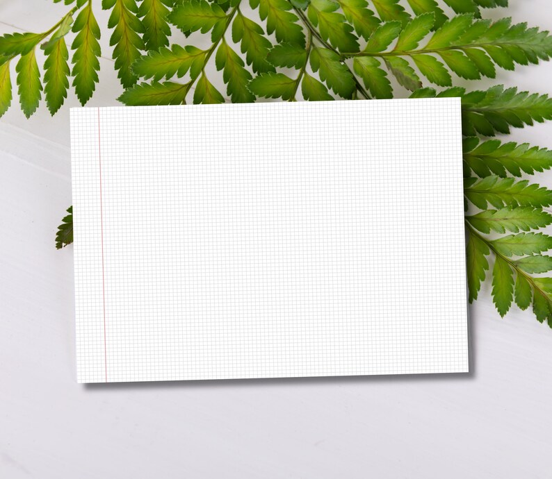 Horizontal Notebook Paper Digital Download, School Paper, Horizontal ...