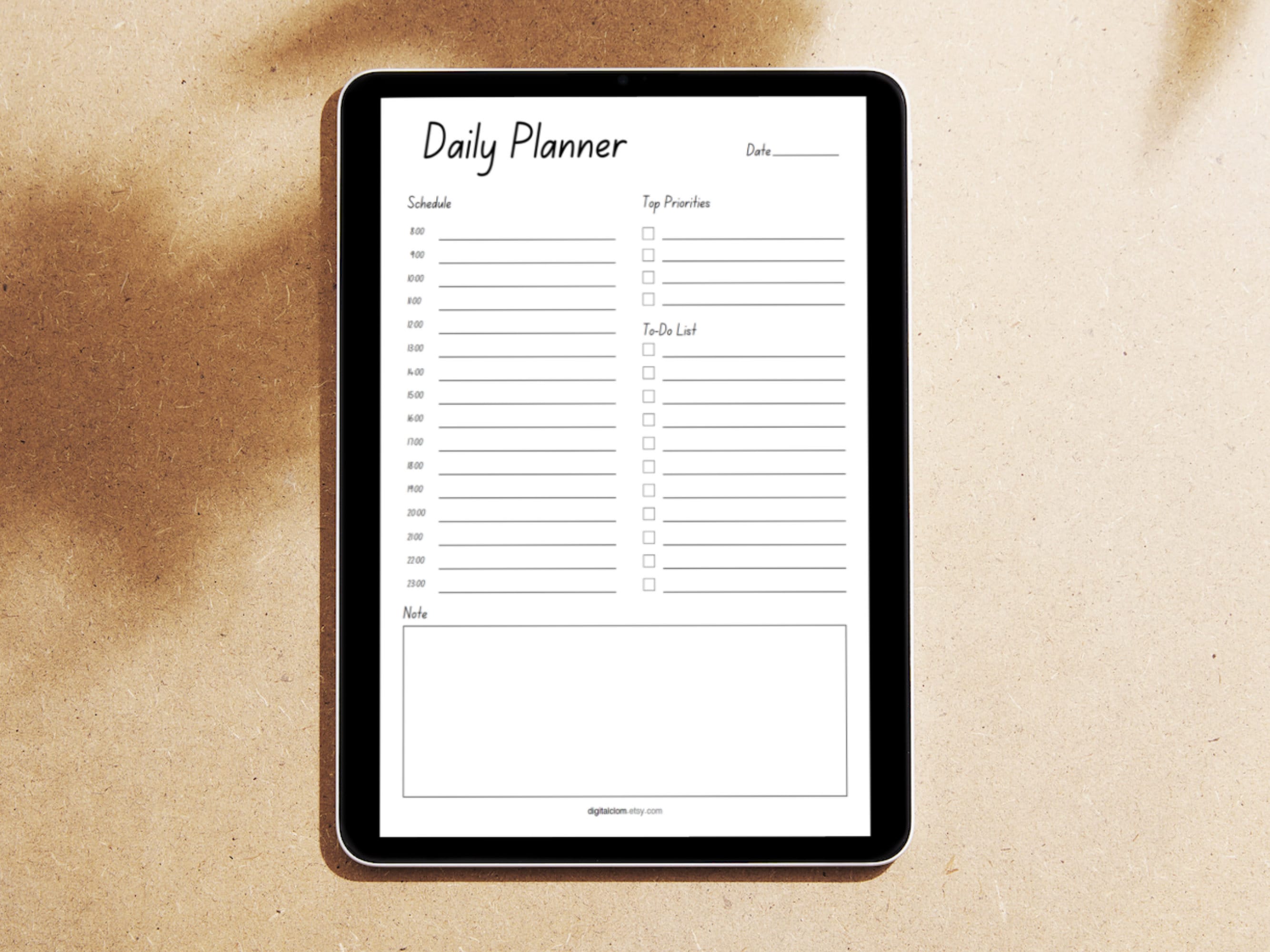 Daily Planner Printable, Daily to Do List for Work Personal Life ...