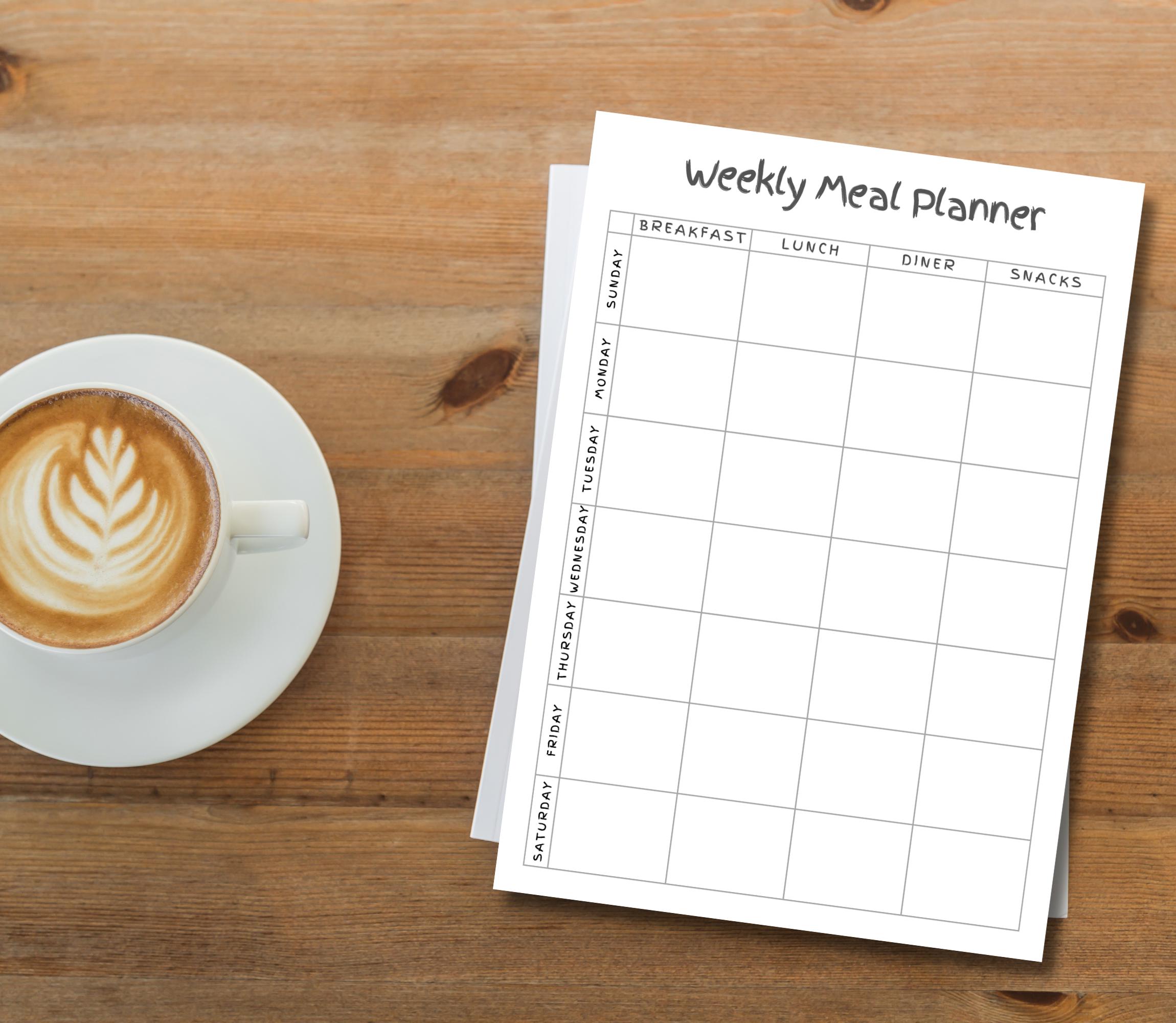 Weekly Meal Planner, Family Meal Planner, Meal Planner Printable, Meal ...