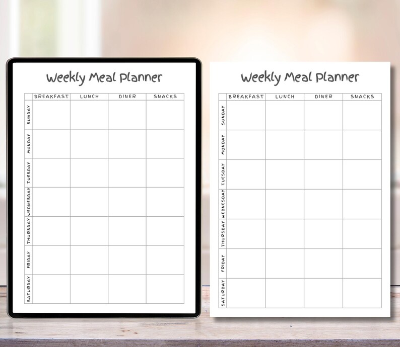 Weekly Meal Planner, Family Meal Planner, Meal Planner Printable, Meal ...