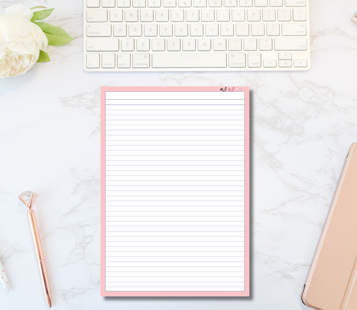 Notebook Paper Digital Download - School Paper - Lined Paper PDF ...