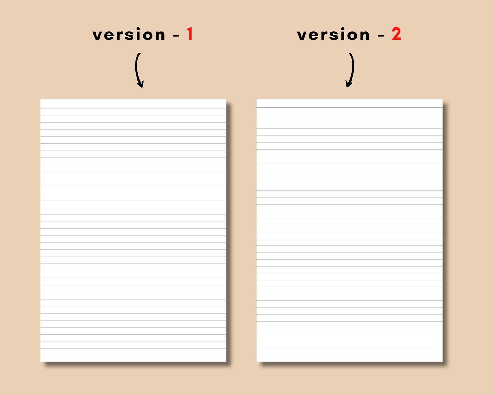 Notebook Paper Digital Download, School Paper, Lined Paper PDF ...