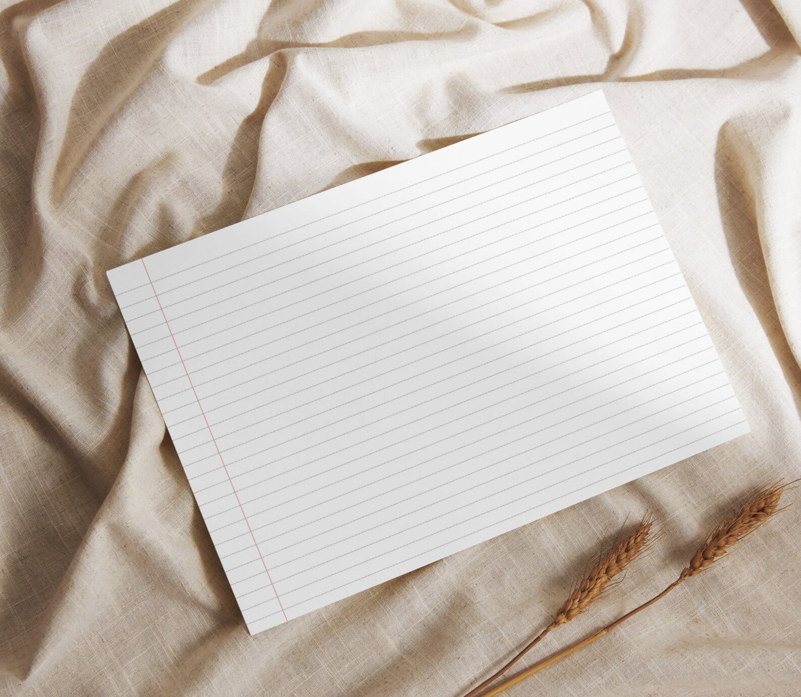 Horizontal Notebook Paper Digital Download, School Paper, Lined Paper ...