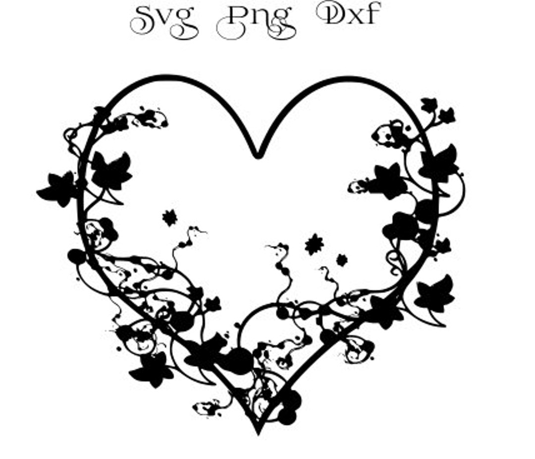 Love Vines SVG | Vines | Heart | Love | Romantic | Flowers | Floral ...