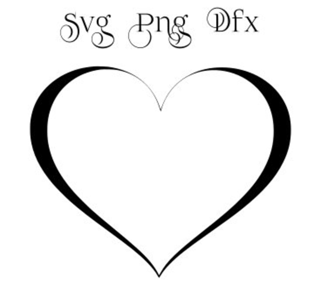 Heart Outline SVG | SVG | Outline | Heart | Love | T-shirt | Downloads ...